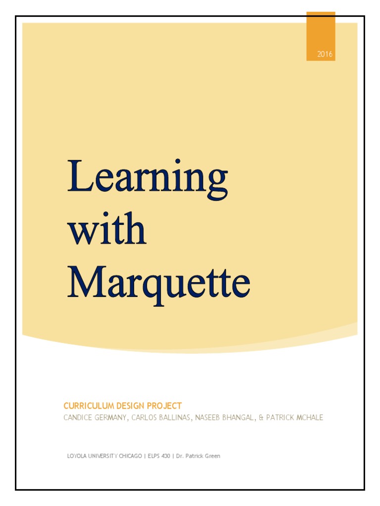 Curriculum Design Project Final | PDF | Leadership | Curriculum