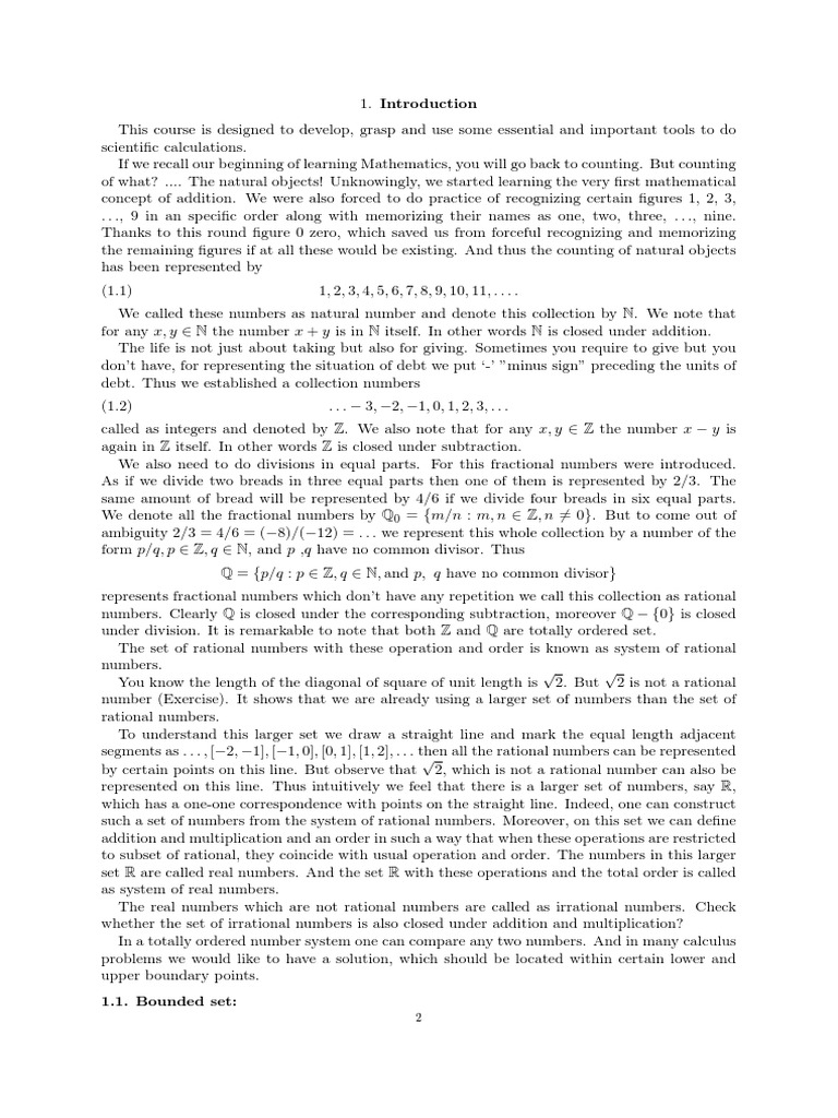 Calculus Notes | PDF | Sequence | Mathematical Concepts