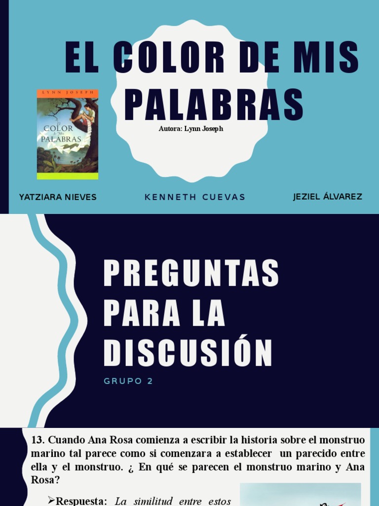 El Color de Mis Palabras | PDF