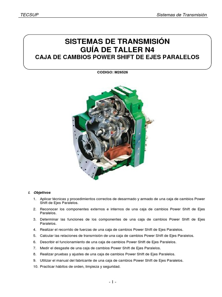 Power Shift Paralelos | PDF | Transmisión (Mecánica) | Tecnologías ...
