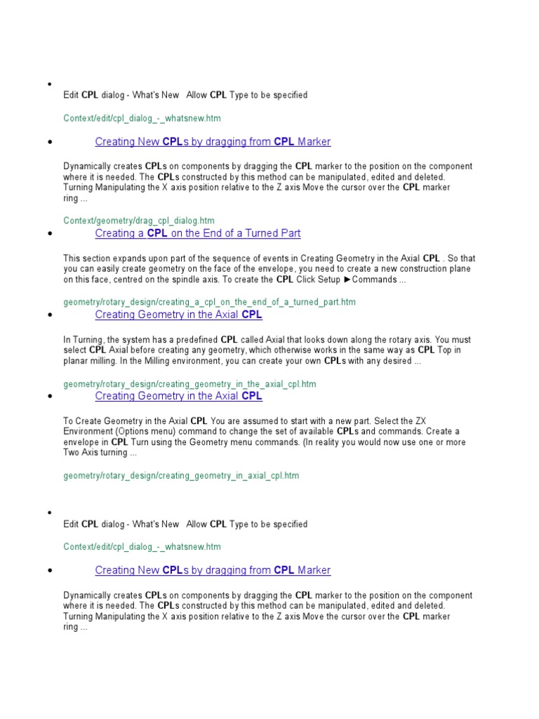 Creating New CPL S by Dragging From CPL Marker | PDF | Menu (Computing ...