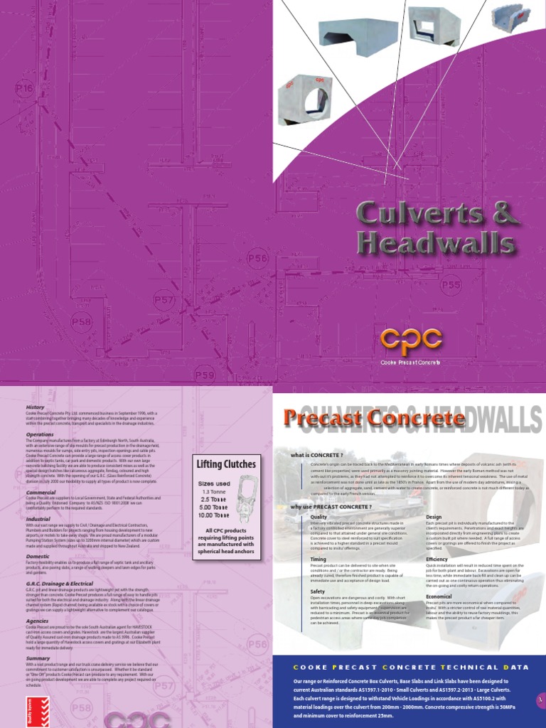 Section 10 - Culverts and Headwalls | PDF | Precast Concrete | Concrete