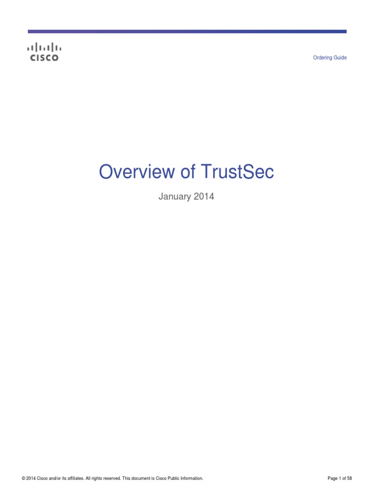 Trustsec And Ise Pdf Computer Network Ip Address