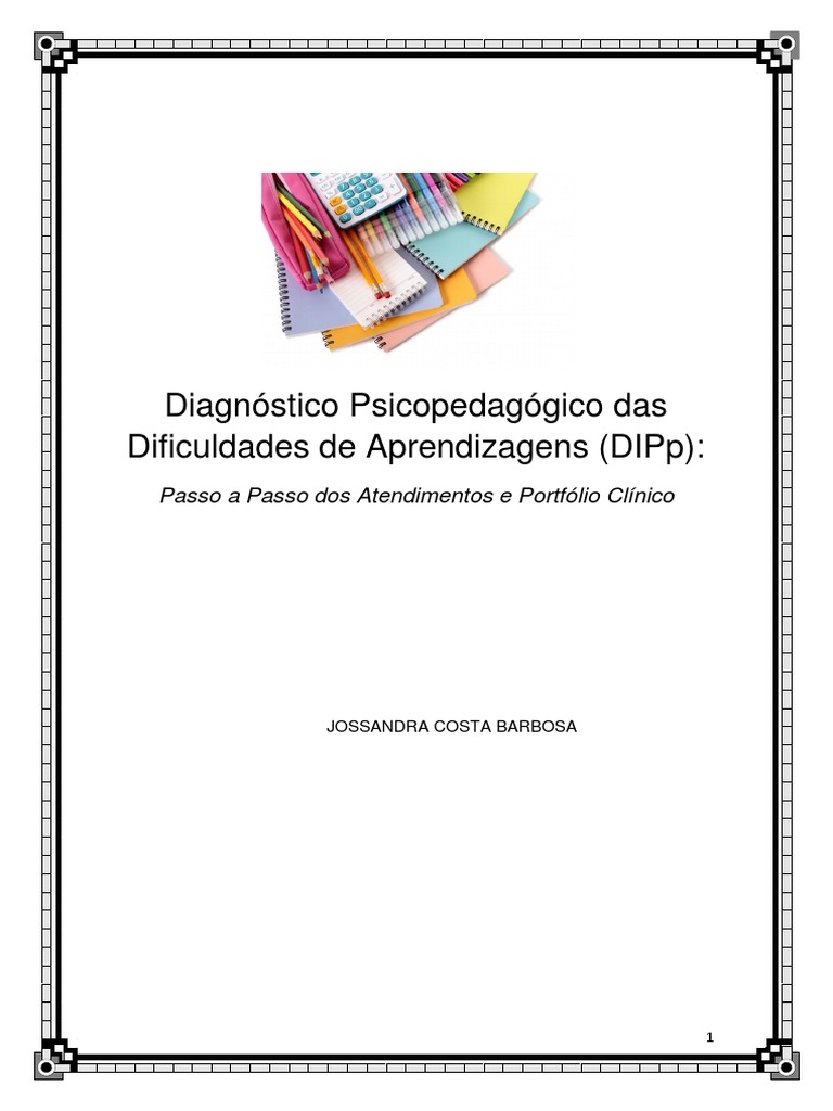 DiPp - Diagnóstico Psicopedagógico | PDF | Aprendizado | Psicologia