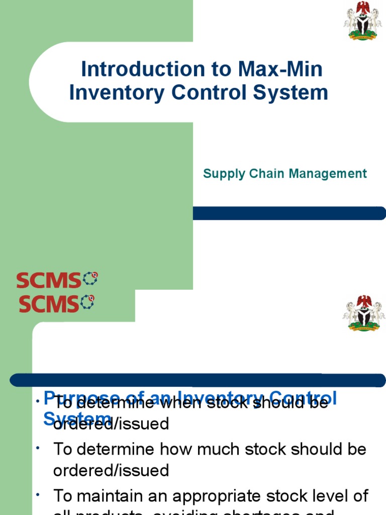Session 4 Max-Min ICS2 | PDF | Inventory | Stocks