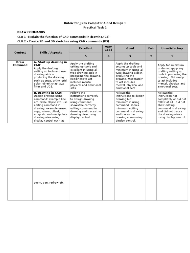 Practical Task (1&2)-Draw Command | Technical Drawing
