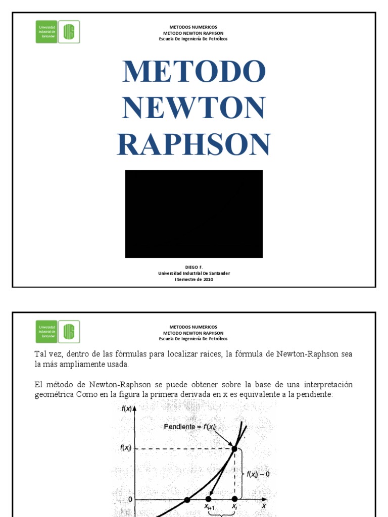 Metodo de Newton Raphson | PDF | Objetos matemáticos | Matemáticas ...
