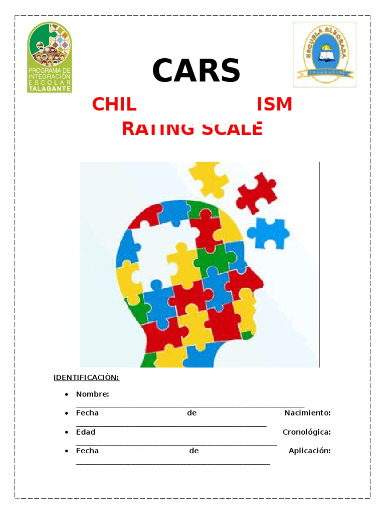 Cars Childhood Autism Rating Scale | PDF