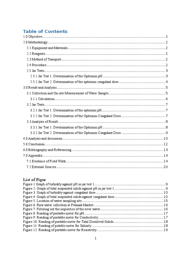 Water Sampling Report | PDF | Water Quality | Ph