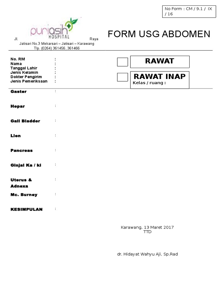 Contoh Form | PDF