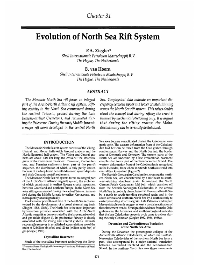 Evolution of North Sea Rift System | PDF | Rift | Sedimentary Basin