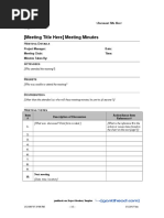 Meeting Minutes Email Format | PDF