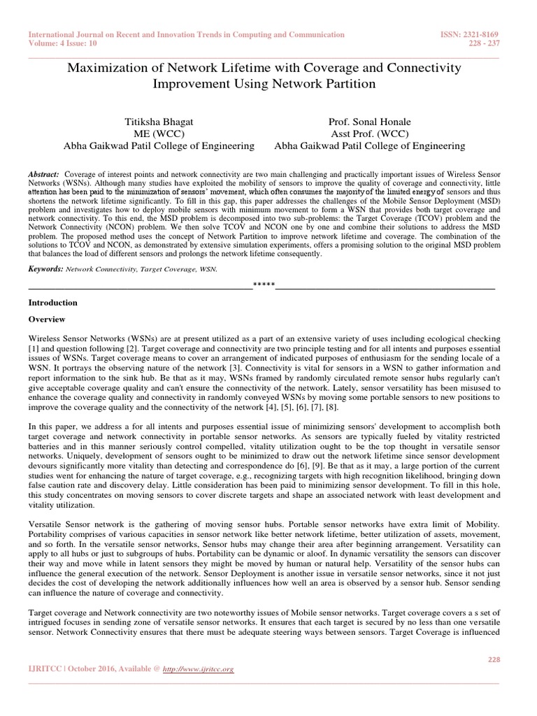 Maximization of Network Lifetime With Coverage and Connectivity ...