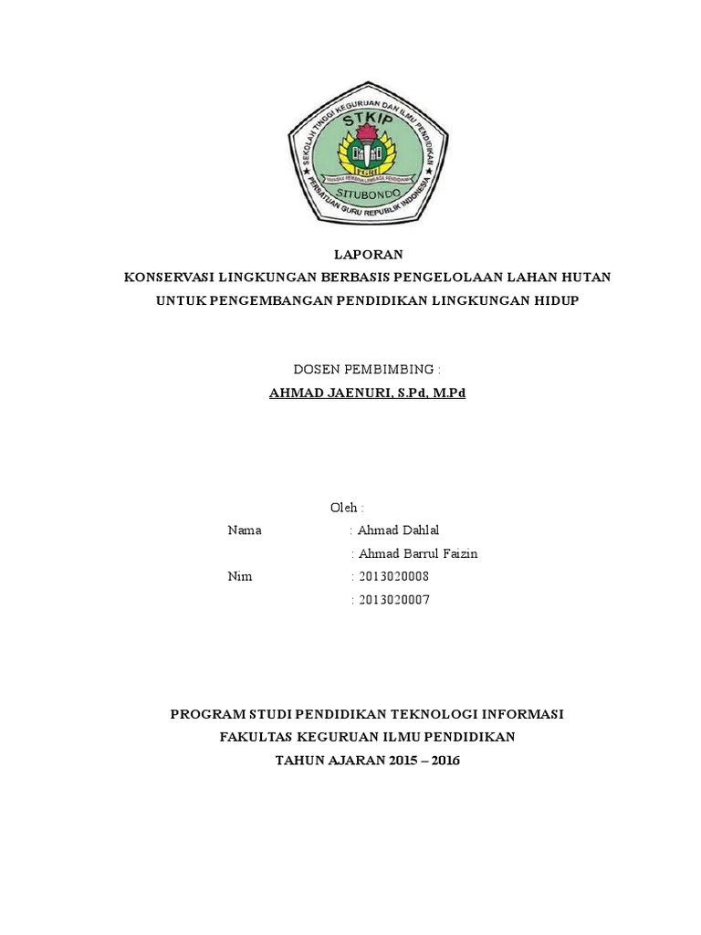 Laporan PPLH Seloliman (Ahmad - Dahlal@gmail - Com) | PDF ...