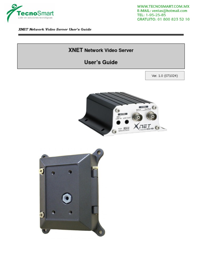 Xnet Video Server Eng (071024) | PDF | Ip Address | Port (Computer ...