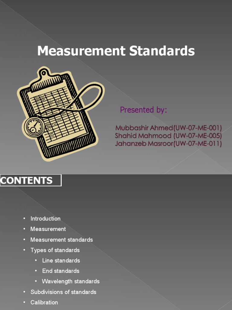 Measurement Standards Overview | PDF | Measurement | Nature