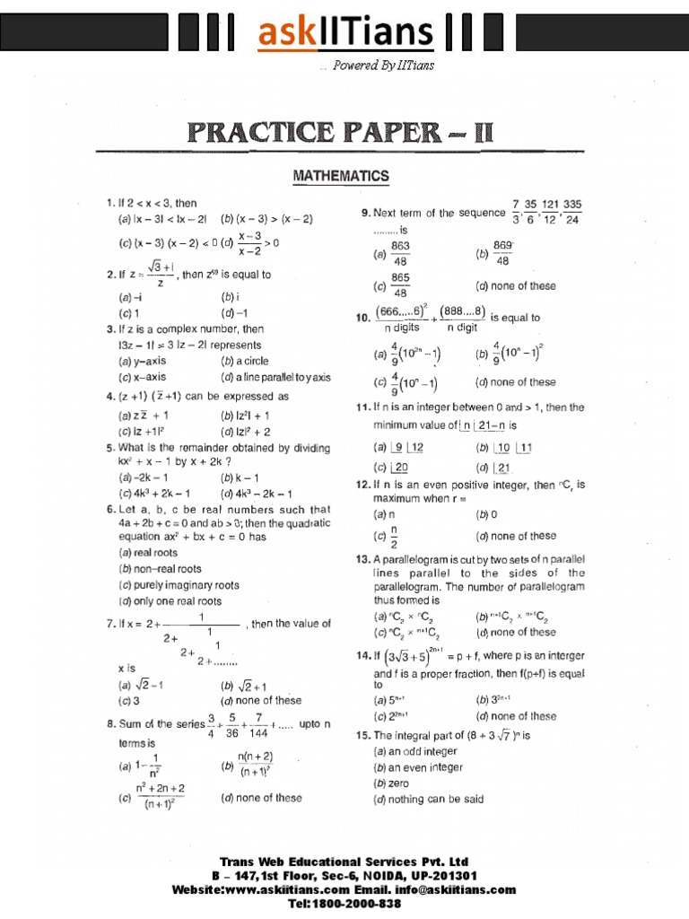 Bitsat Paper For Reference | PDF