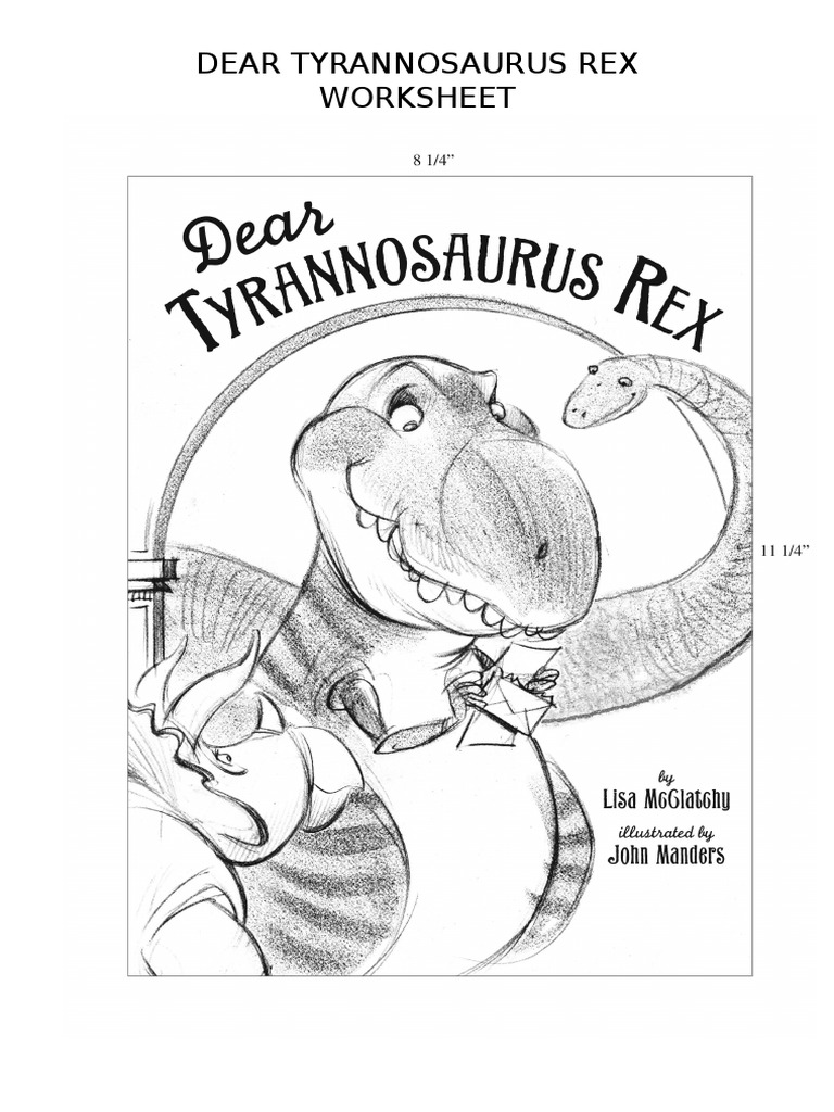 Dear T-Rex Worksheet Preg | PDF
