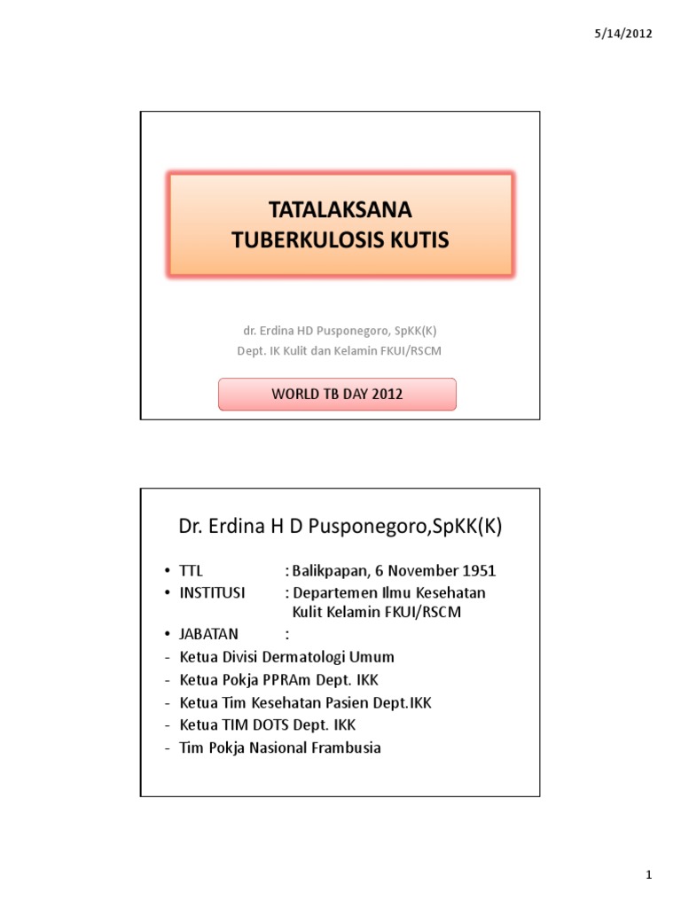 5.tatalaksana TB Kutis | PDF