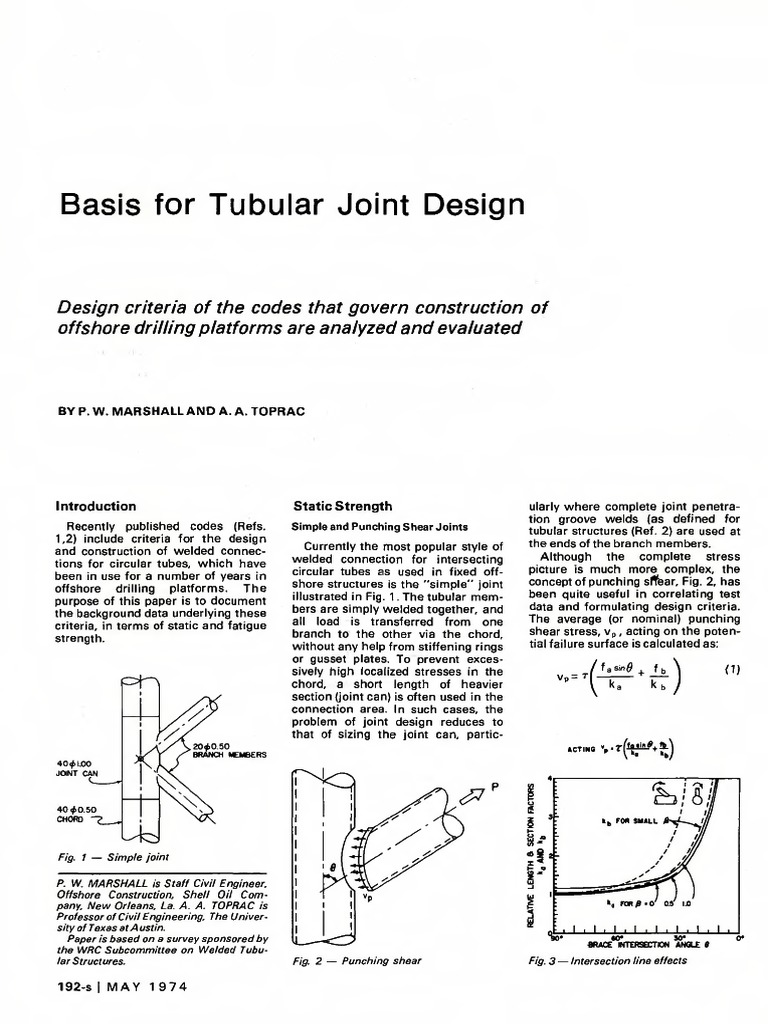Tubular Joint Design PDF | PDF