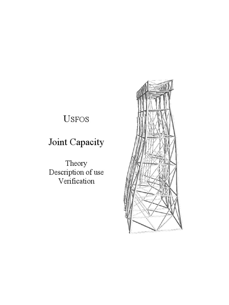 Usfos JointCapacity | PDF | Bending | Software Testing