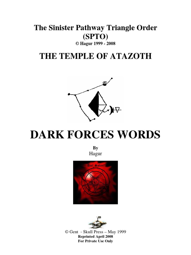 The Temple of Atazoth | PDF | Satanism | Satan