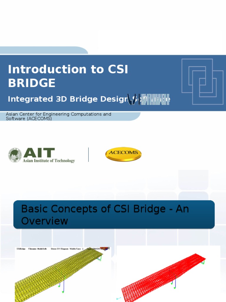 Overview of CSI Bridge Software | PDF | Structural Load | Page Layout