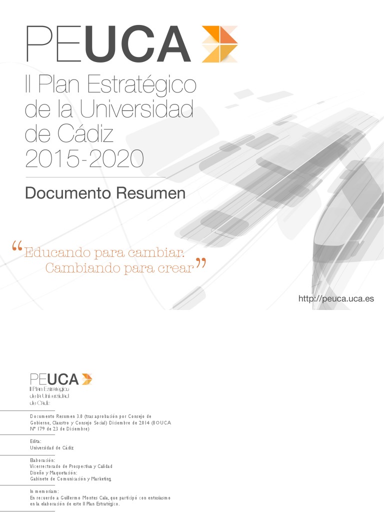 II PEUCA Documento Resumen - V. 3.0 - Marzo | PDF | Planificación ...