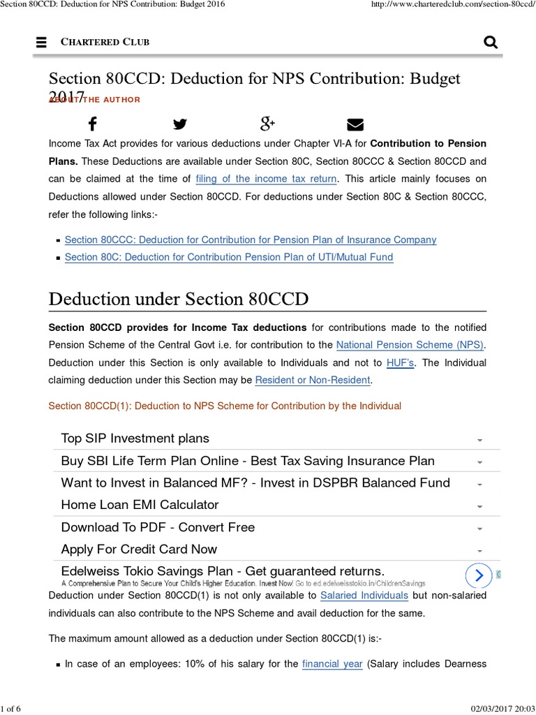 section-80ccd-deduction-for-nps-contribution-budget-2016-pdf