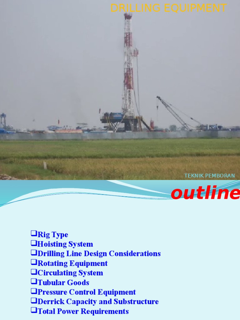 Drilling Equipment | PDF | Drilling Rig | Geotechnical Engineering