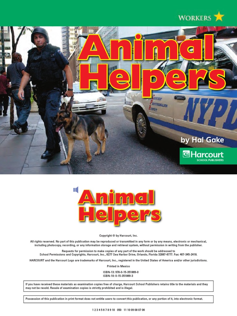 Animal Helpers: by Hal Gake | PDF