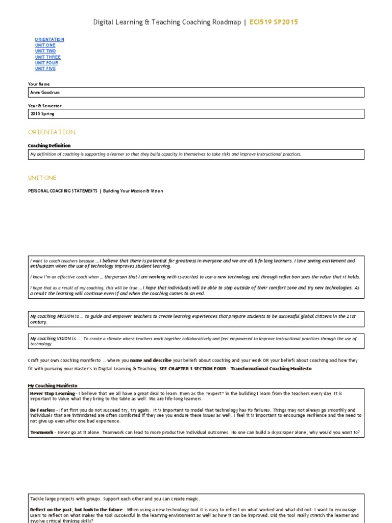 Digital Coaching Roadmap for Teachers | PDF | Twitter | Teachers