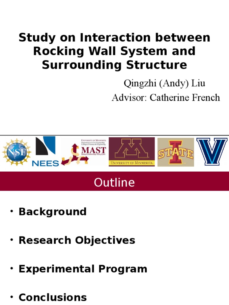 Study On Interaction Between Rocking Wall System and Surrounding ...