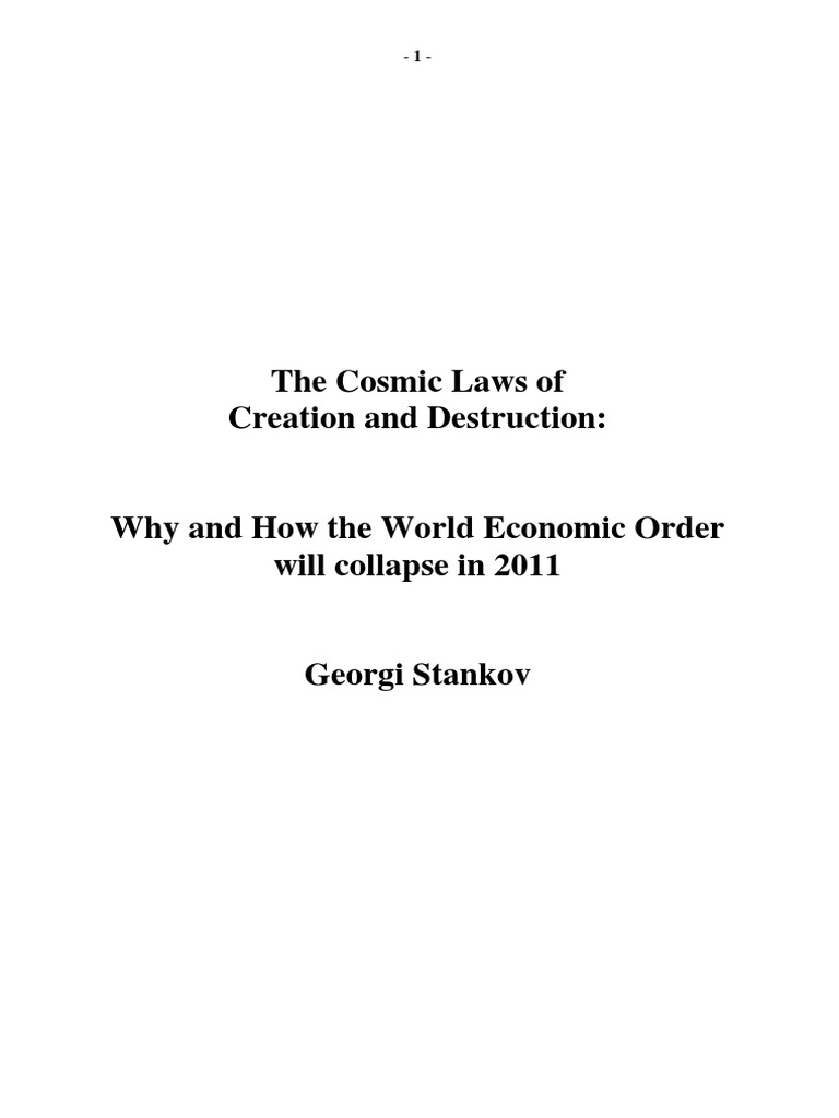 The Cosmic Laws of Creation and Destruction-Why and How The World ...