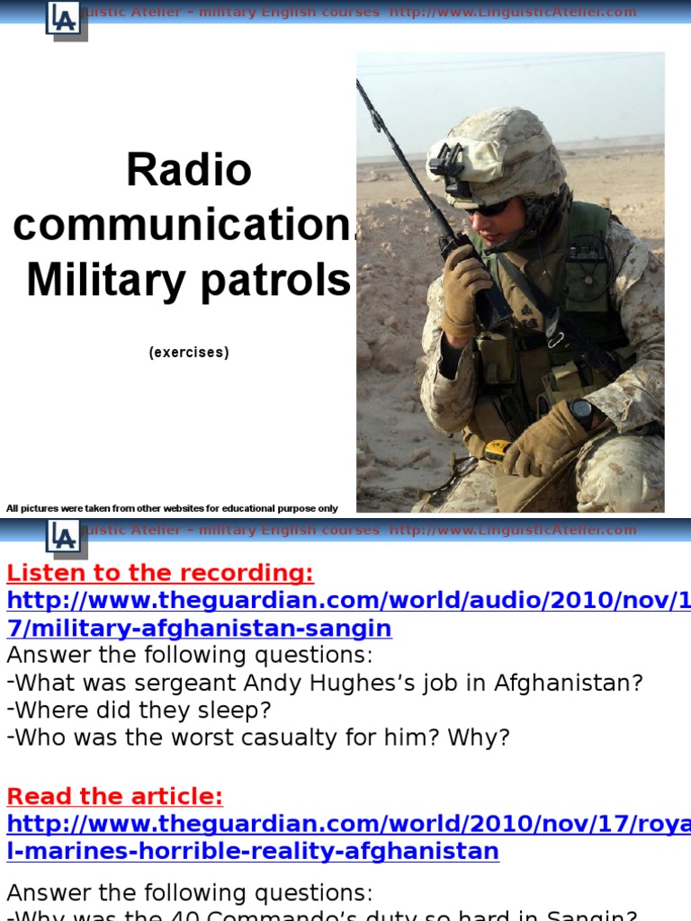 Military Patrol Radio Communication | PDF | Military | Warfare