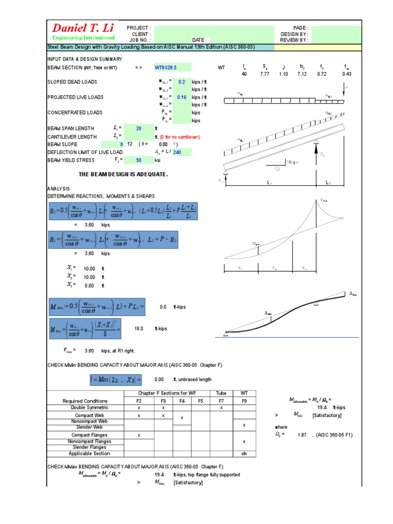 Beam Gravity | PDF | Beam (Structure) | Bending