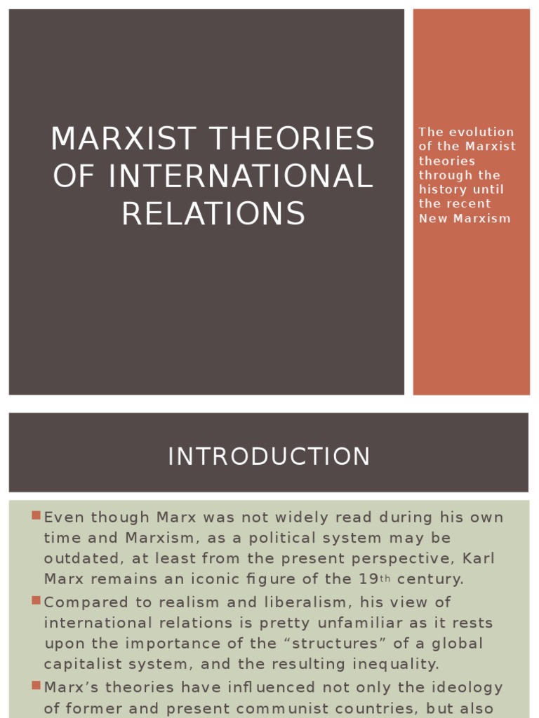 Marxist Theories of International Relations-ppt-9 | World Systems ...
