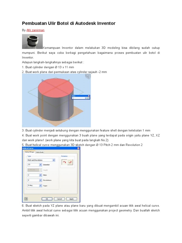 Belajar Inventor | PDF