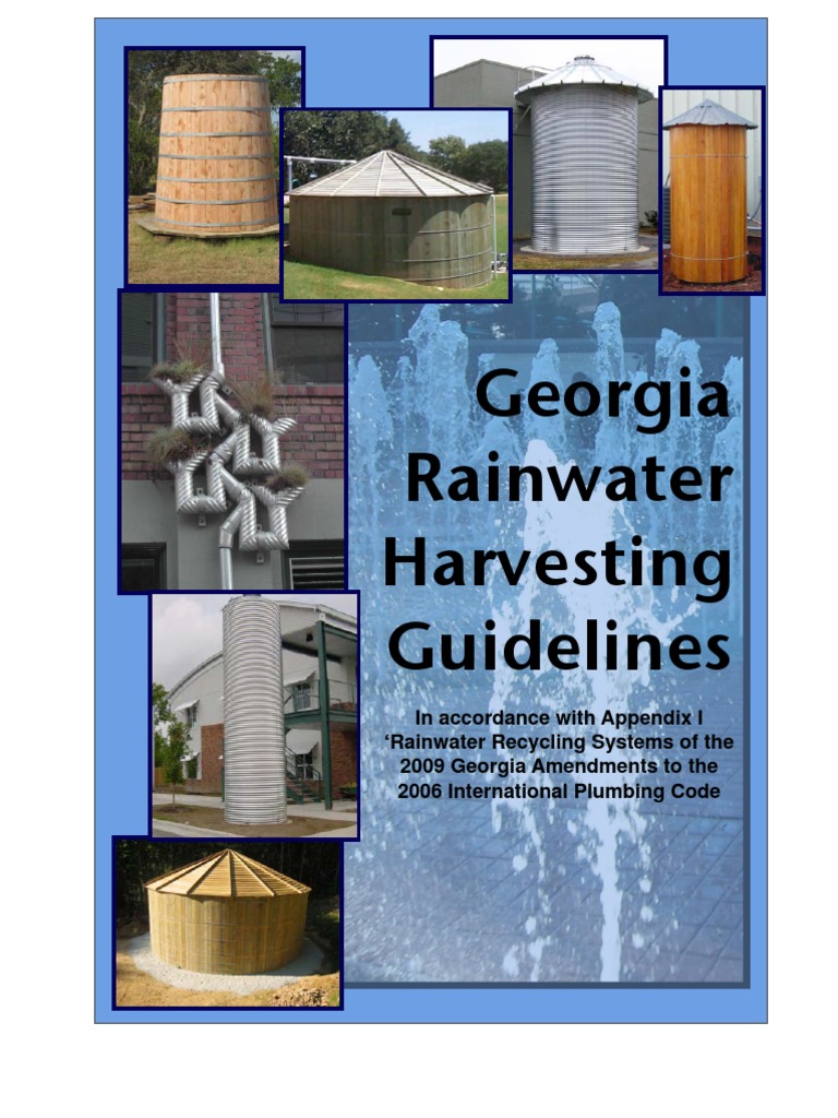 Rainwater Collection: Georgia Rainwater Harvesting | PDF | Drinking ...