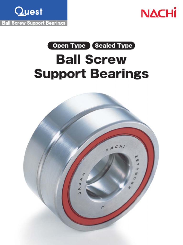 Ball Screw Support Bearing | PDF | Bearing (Mechanical) | Engineering ...