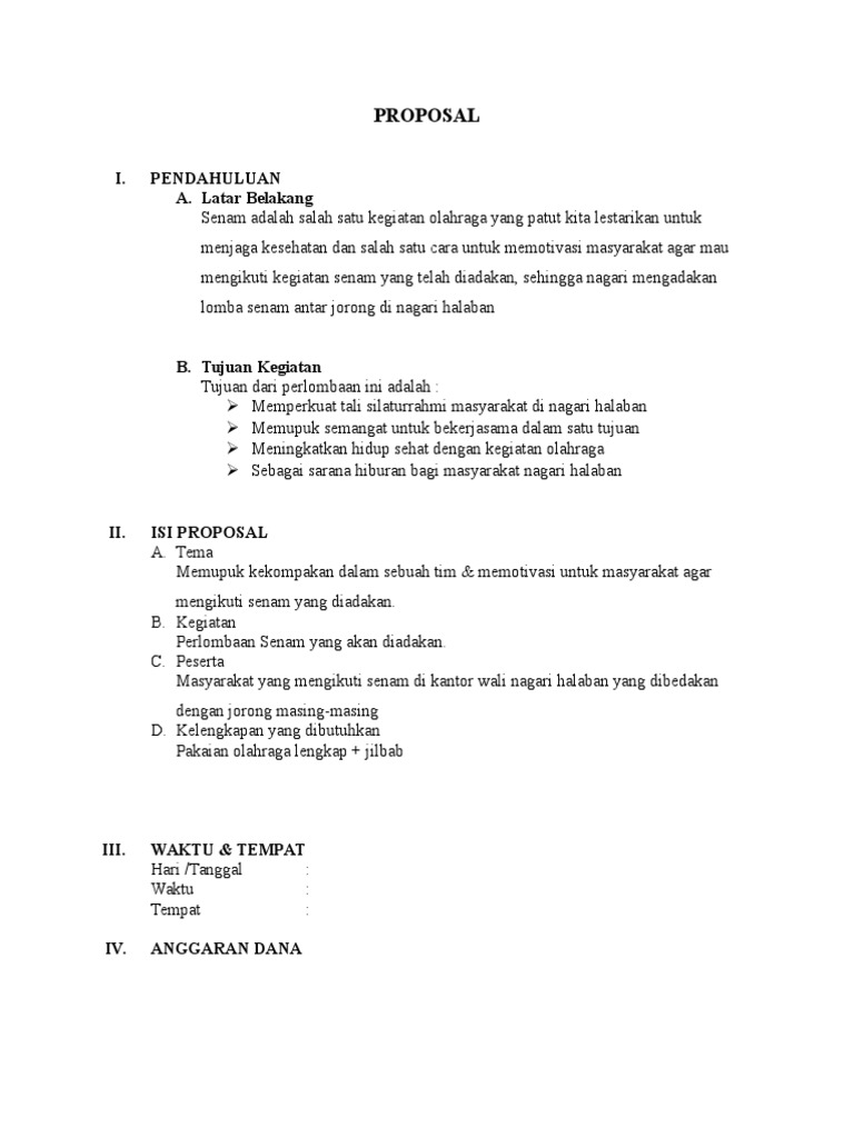 Contoh Proposal | PDF