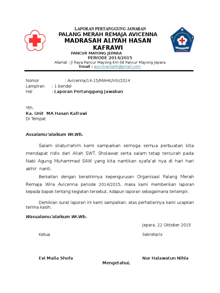 LPJ PMR Wira Avicenna 2014/2015 | PDF