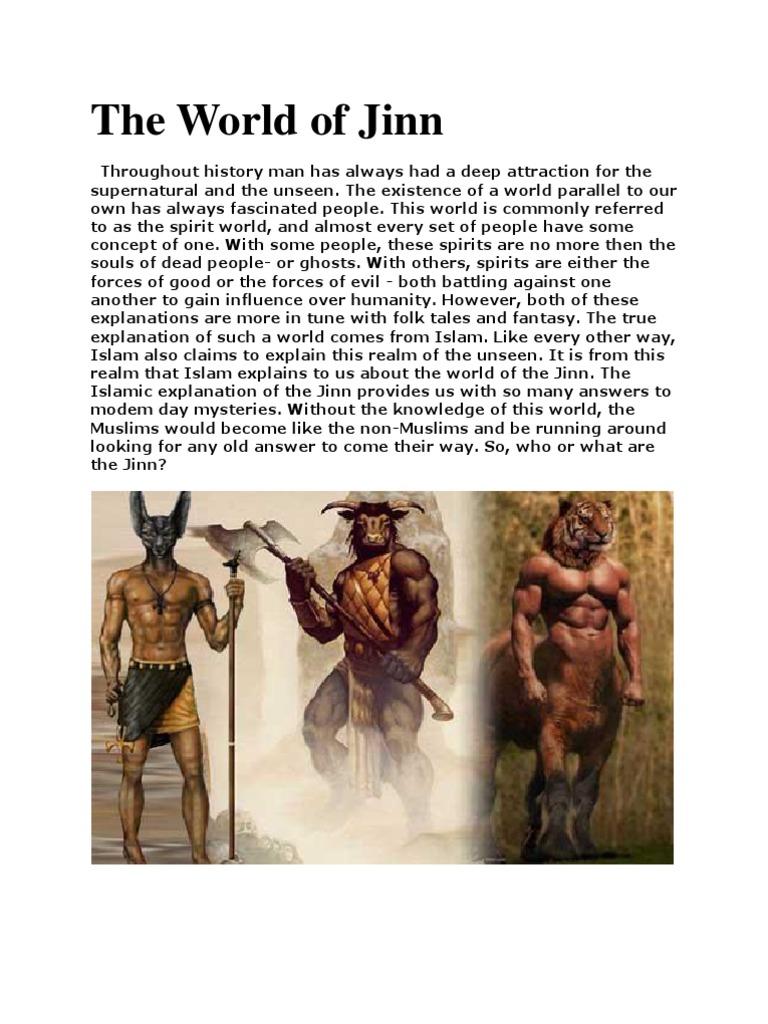 The World of Jinn | PDF | Jinn | Religious Faiths