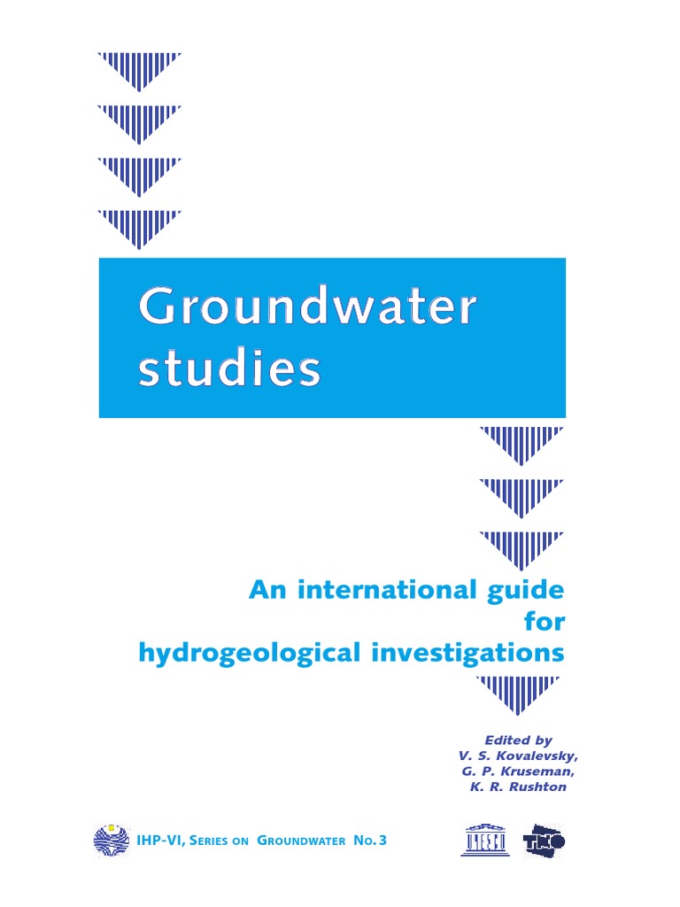 Groundwater Studies UNESCO | PDF | Hydrogeology | Groundwater