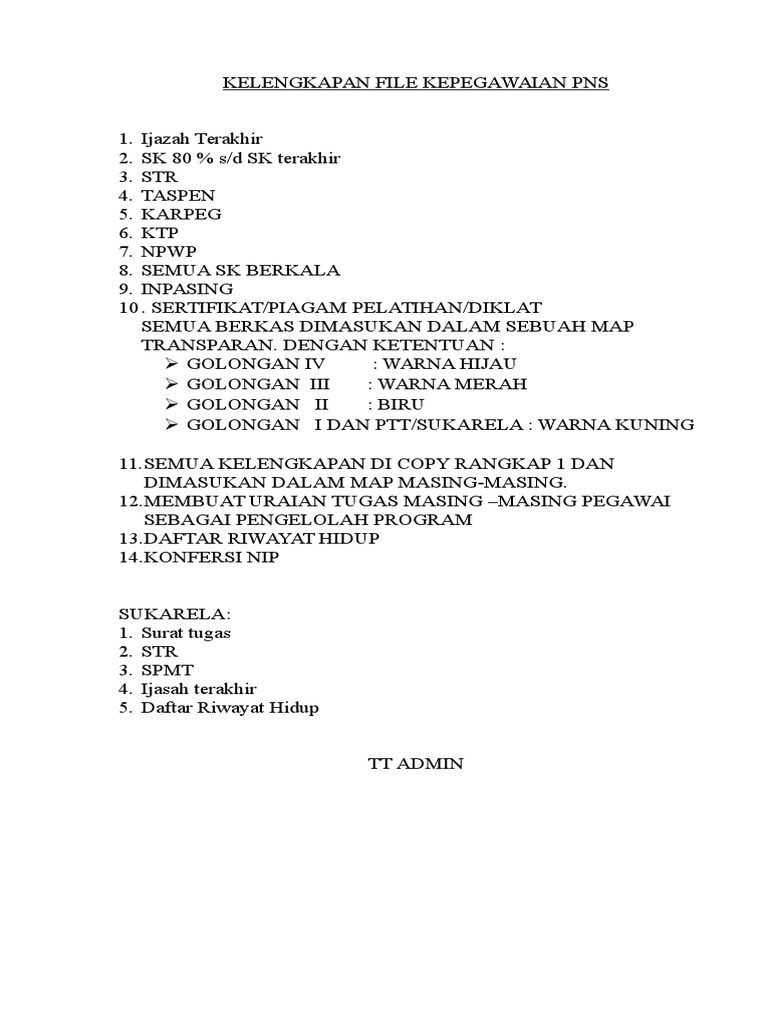 File Kepegawaian | PDF