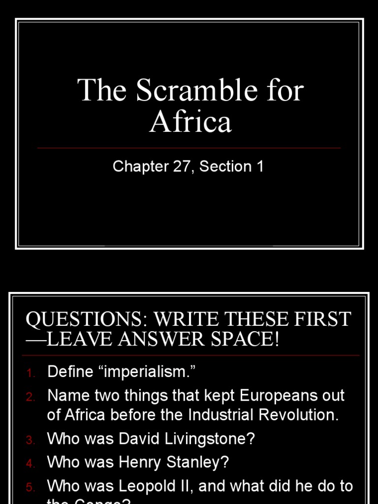 The Scramble For Africa | PDF | History