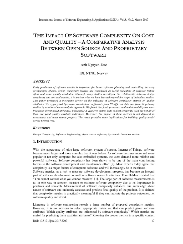 International Journal of Software Engineering & Applications (IJSEA) | PDF | Meta Analysis ...