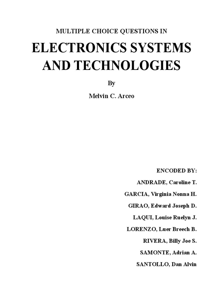 Percdc Multiple Choice Questions in Est by Melvin C. Arceo | PDF | Frequency Modulation | Amplifier