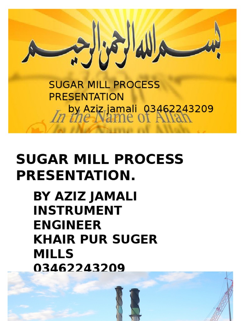 Sugar Mills Presention, by Aziz Jamali Talhar | PDF | Carbohydrates ...