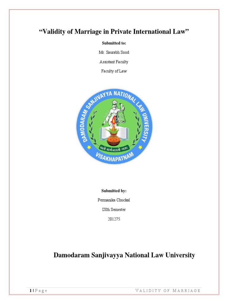 PIL Project | PDF | Annulment | Marriage